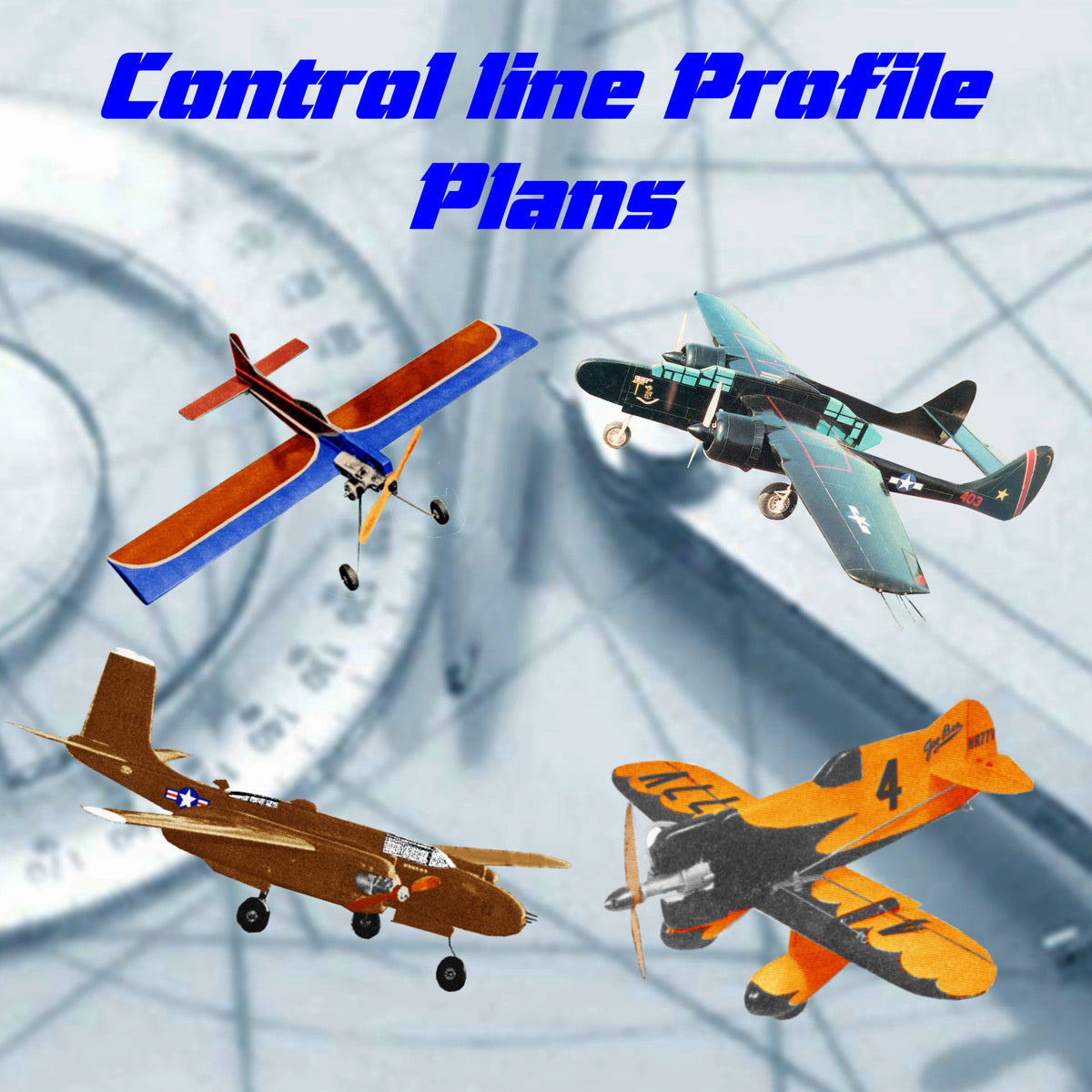 PROFILE CONTROL LINE AIRPLANE PLANS – Vintage Model Plans