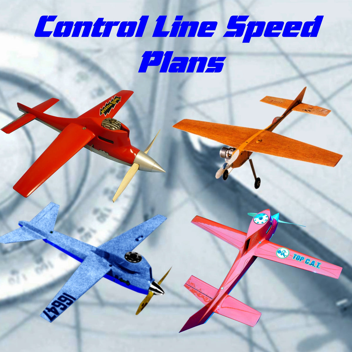 Control Line Speed Plane Plans – Page 4 – Vintage Model Plans