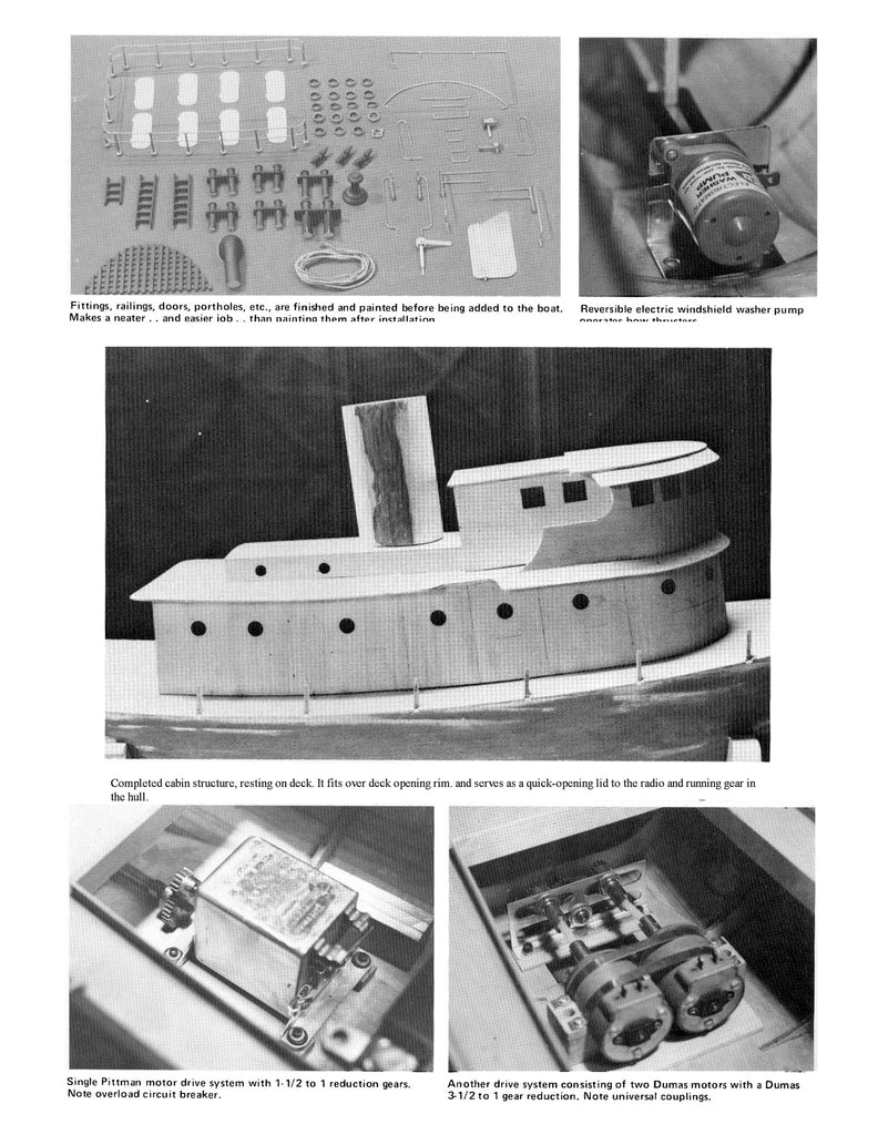 Full Size Printed Plan to Buils a WW II Army 85' tug boat scale 1:28 L ...