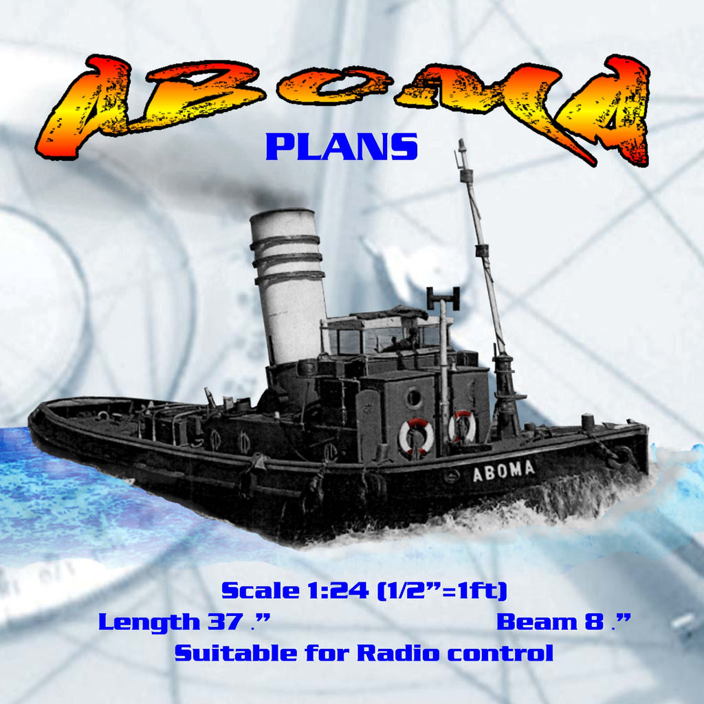 Full Size Printed Plans to Build ABOMA Diesel Tug 1930 era Scale 1:24 ...