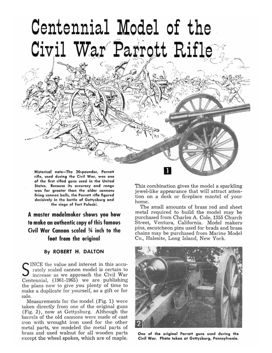Full size printed plan and article Scale 1:16 Centennial Model of the ...