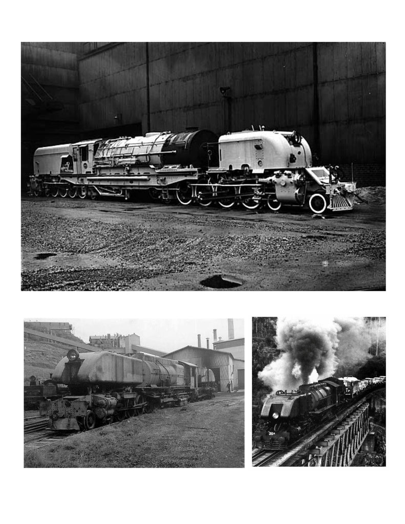 SCALE PRINTED DRAWINGS vintage 1947 O & HO Gauge Garratt Locomotive ...