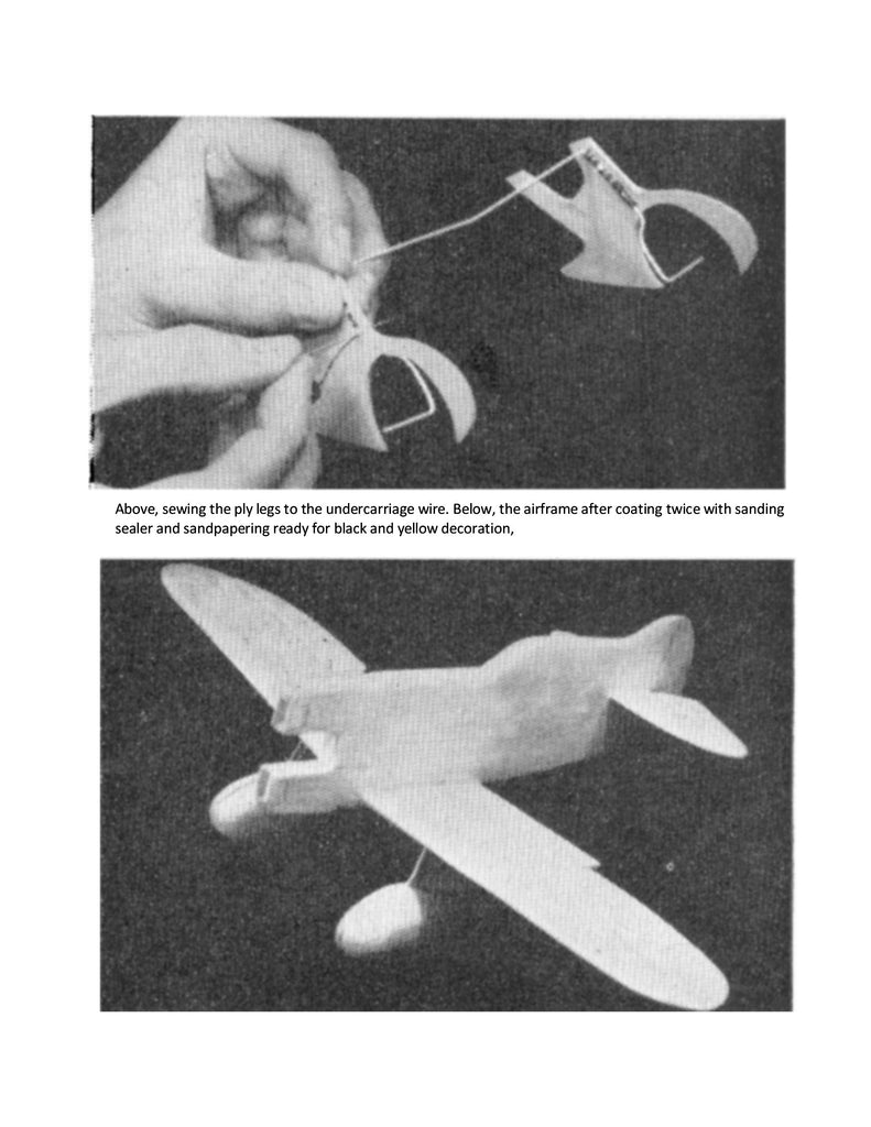 Full Size Printed Plan CONTROL LINE Why not try a Profile Racer? The G ...