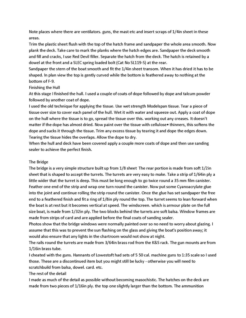 Full Size Printed Plan Scale 1/32 Higgins 78-foot PT boat suitable for ...