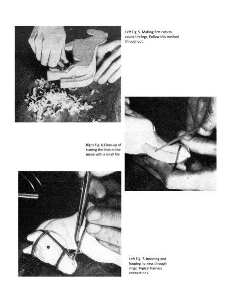 Full Size Printed Plans DRAFT HORSE For Your Model Circus Scale ¾” = 1 ...