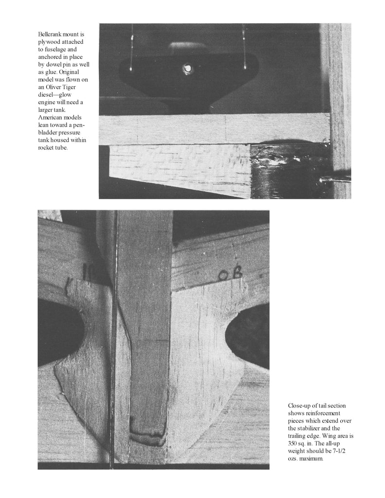 Full Size Printed Plan & Building Notes English-style FAI combat *JAGU ...