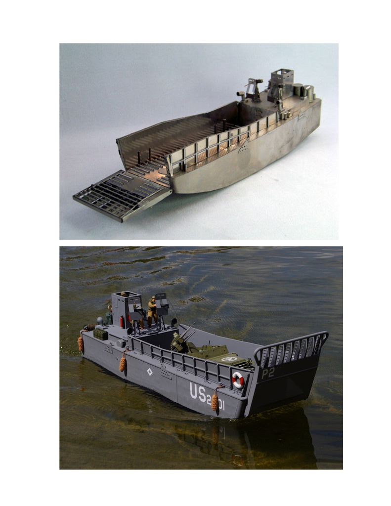 Full size printed plan Landing Craft Mechanized Scale 1:16 L37 ½” B 10 ...