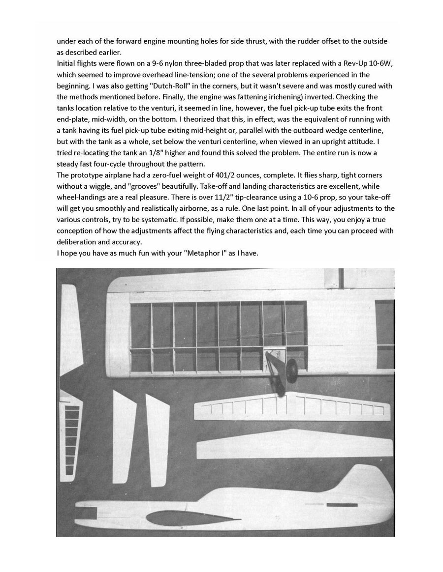 Model Airplane Full Size Printed Plan C/L Nostalgic 30 Stunt .29 -.40 ...