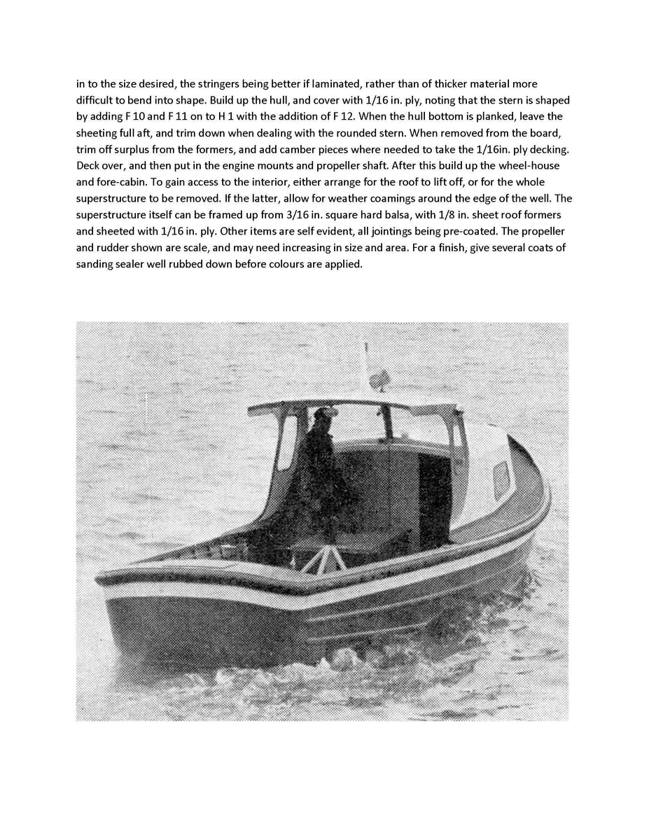Build a 1:16 scale Thames Tender for R/C Full Size printed plans ...