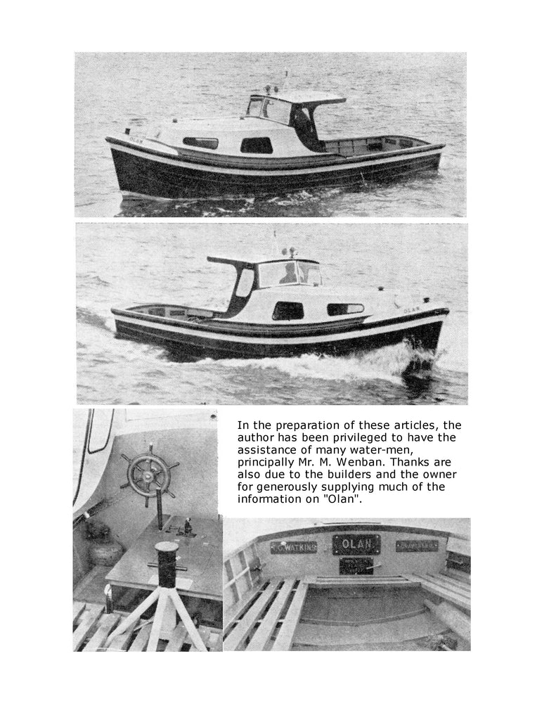 Build a 1:16 scale Thames Tender for R/C Full Size printed plans ...