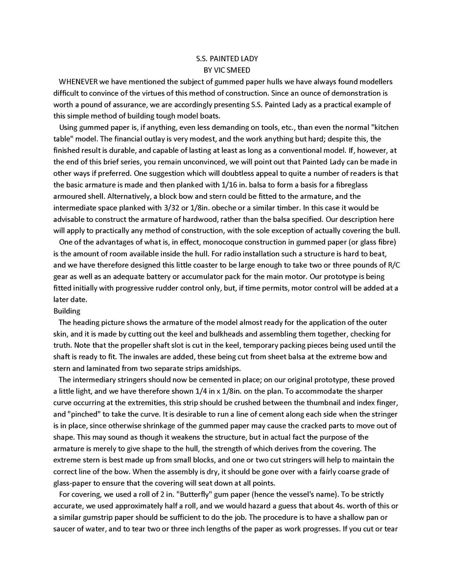 Full Size Printed Plan semi scale 1:72 RAISED QUARTER-DECK QUARTER DEC ...