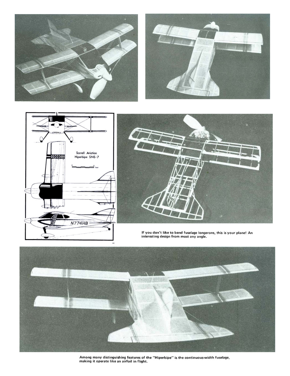 Full size printed plans Peanut Scale “HIPERBIPE” SORRELL SNS-7 most ey ...
