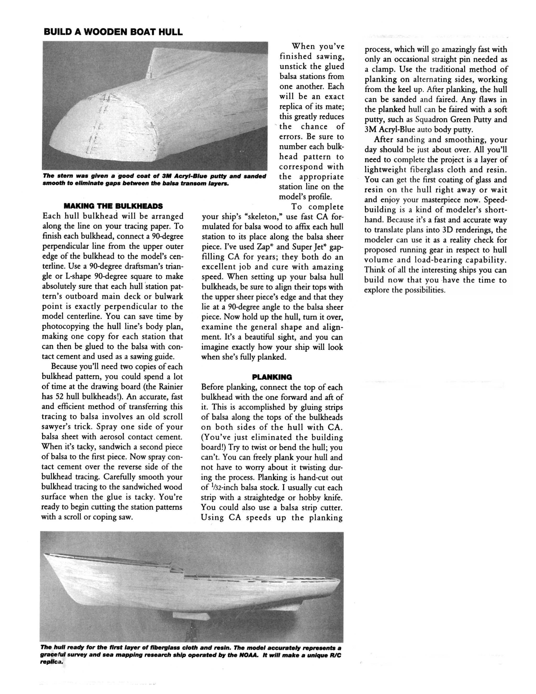 Full Size Printed Plan 1:12 scale Model of H Class Hydroplane for Radi ...