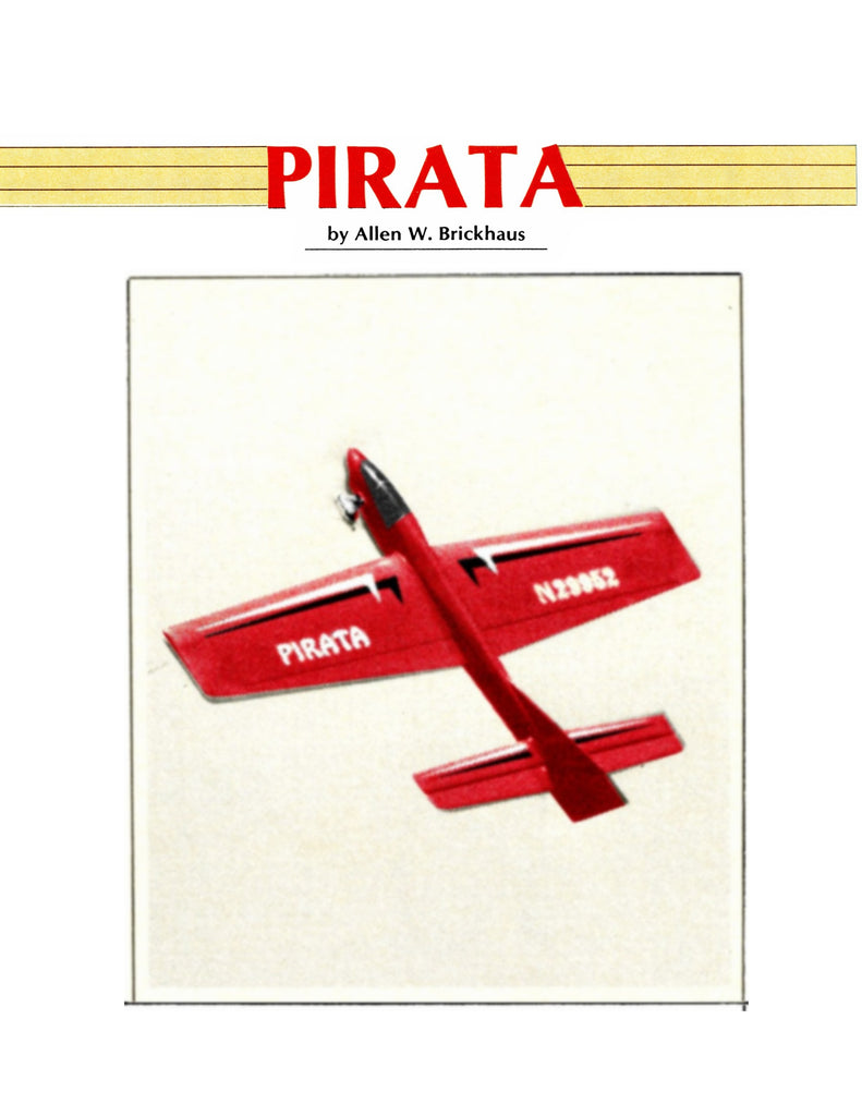 Full Size printed plan Vintage 1982 Control line Stunter .35 to .40 Pi ...