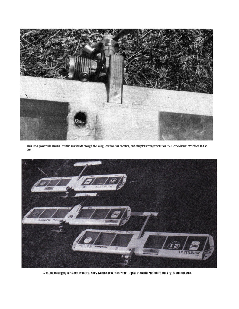 Full Size Printed Plan & Building Notes FAI Combat ** SAMURAI ** Wings ...
