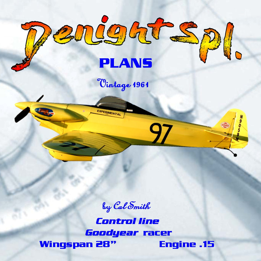 Full Size Printed Plan vintage 1961 control Line 1:8 Scale Profile Goo ...