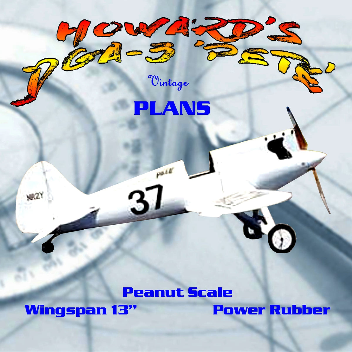 Full size printed plans Peanut Scale HOWARD'S DGA-3 'PETE' a Golden Ag ...