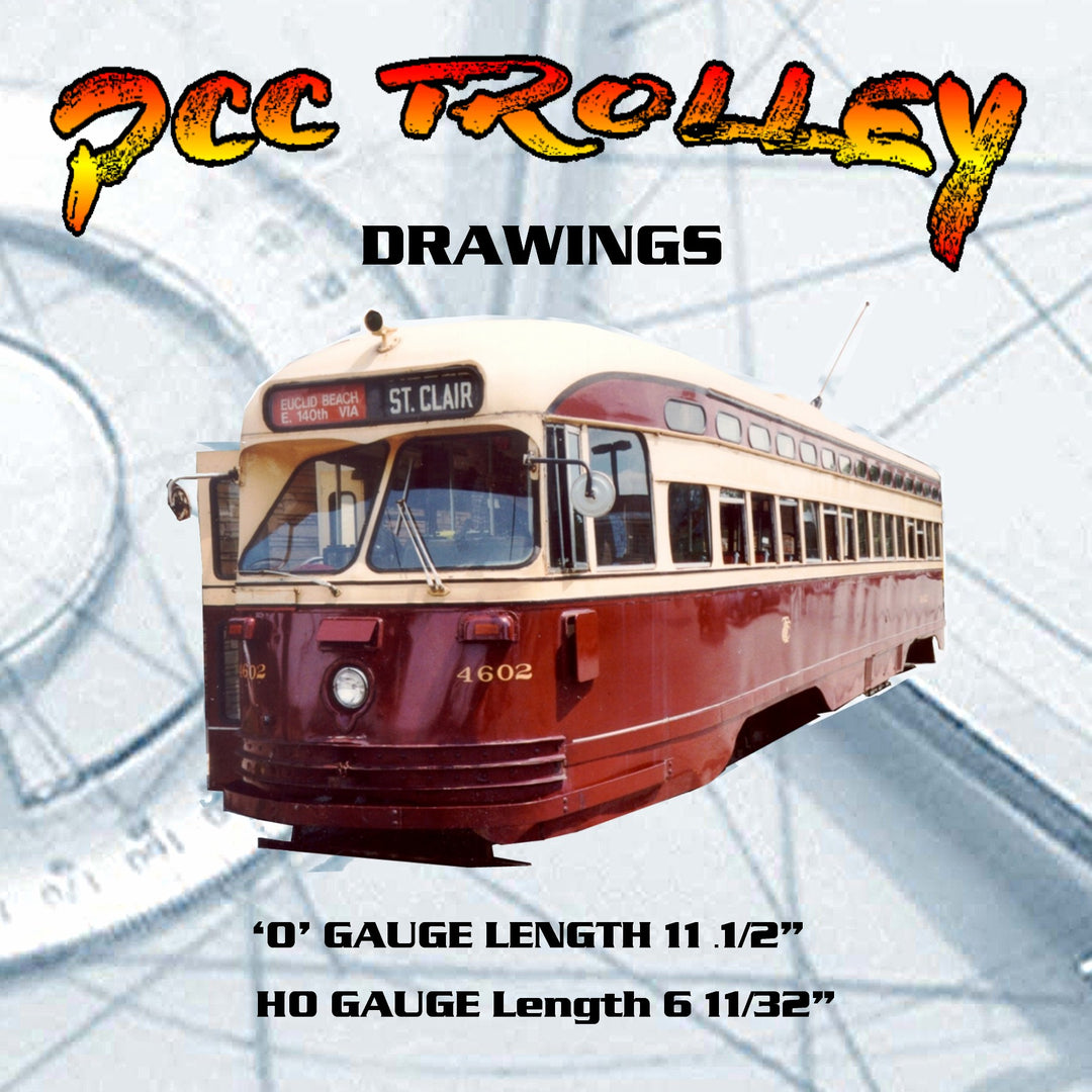SCALE PRINTED DRAWINGS vintage 1947 Model Railroad O & Ho Gauge PCC TR ...