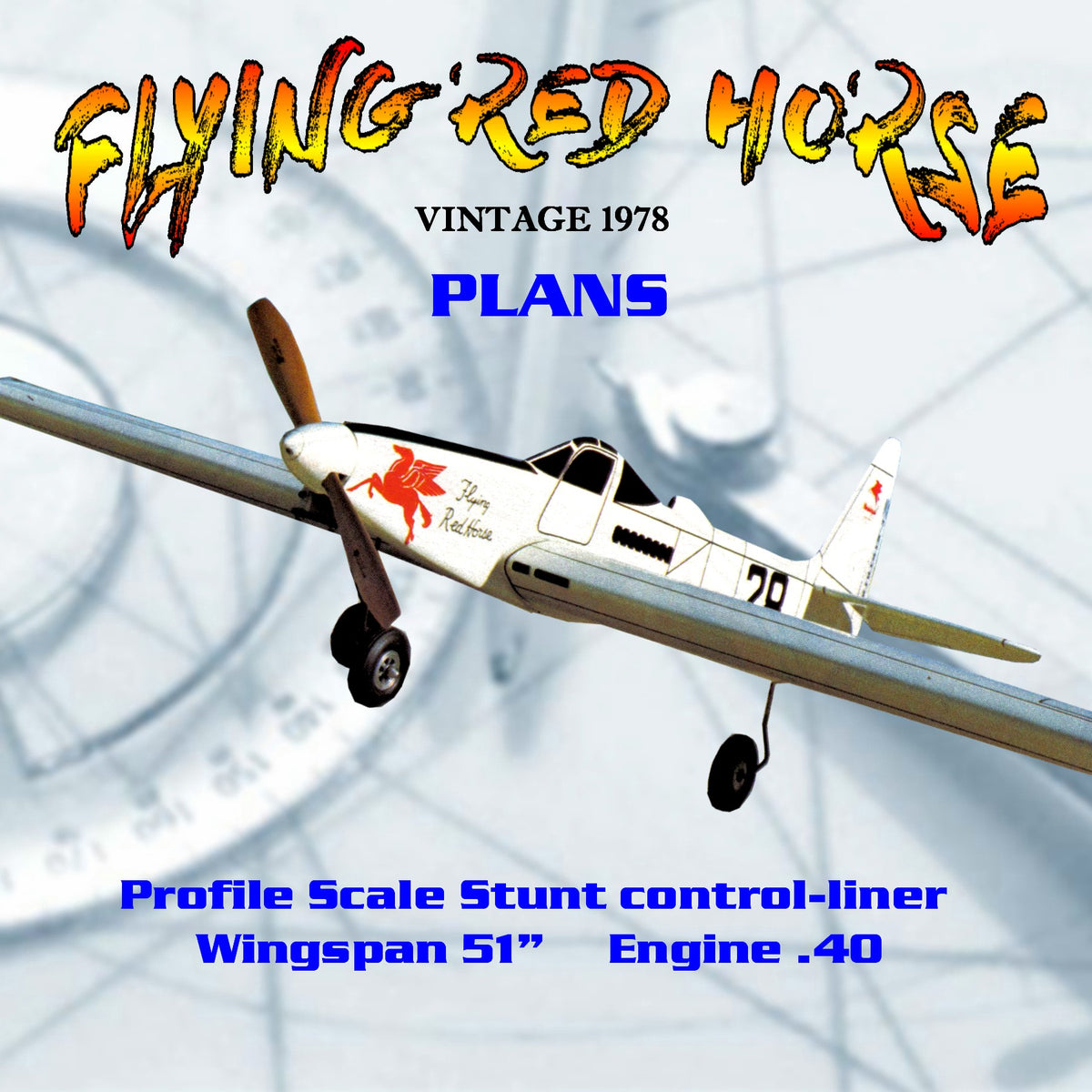 Full Size printed plans VINTAGE 1978 Profile Scale Stunt control‑liner ...