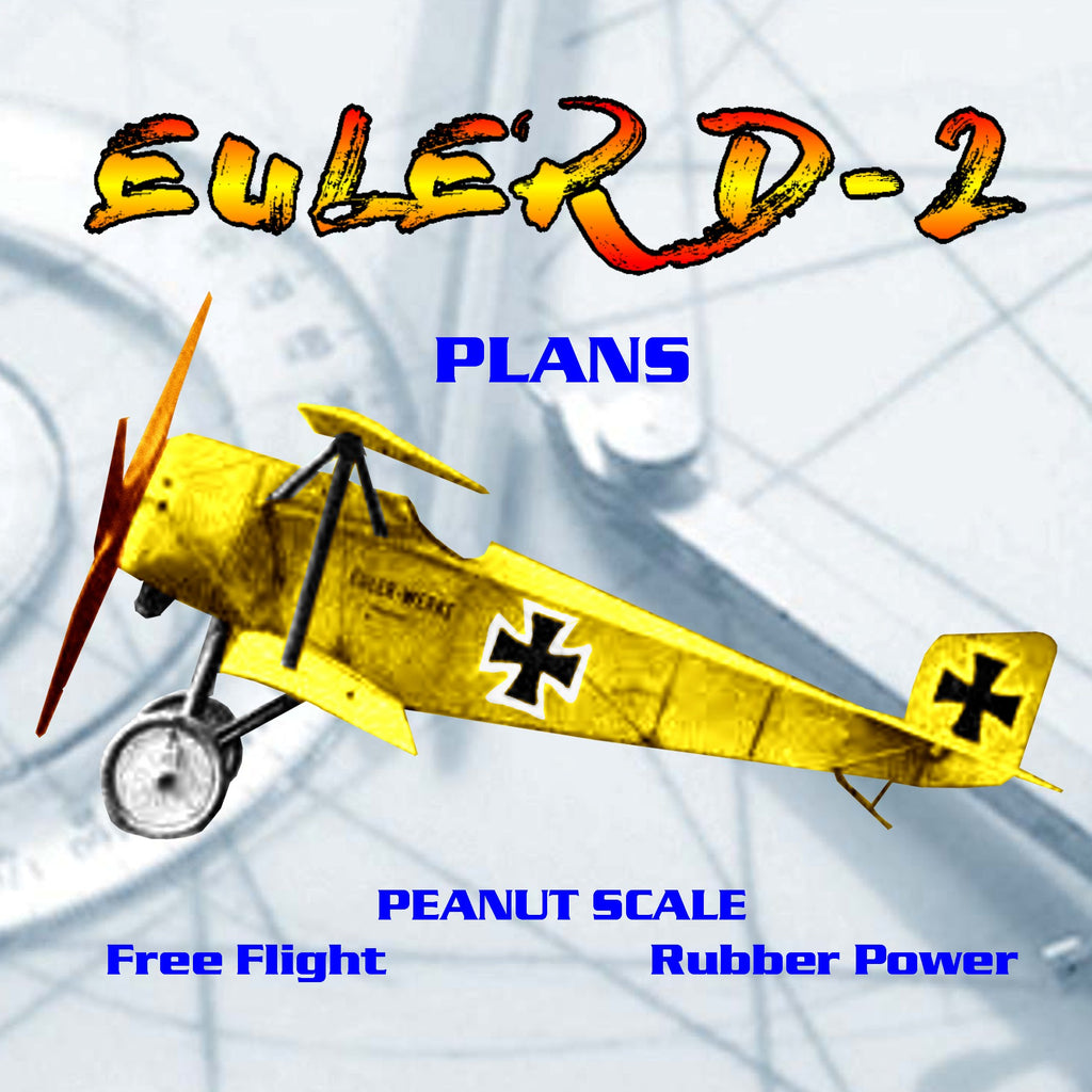 Full Size Printed Peanut Scale Plans EULER D-2 flies well enough to co ...