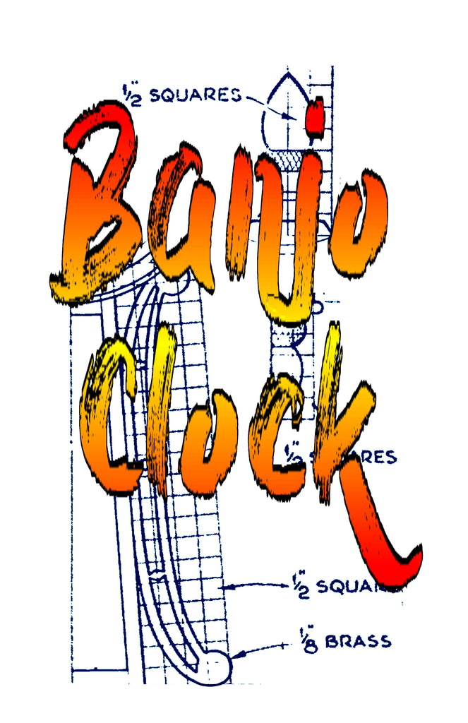 Printed Plans MAKE YOUR OWN Banjo Clock Make it from Walnut and Brass ...