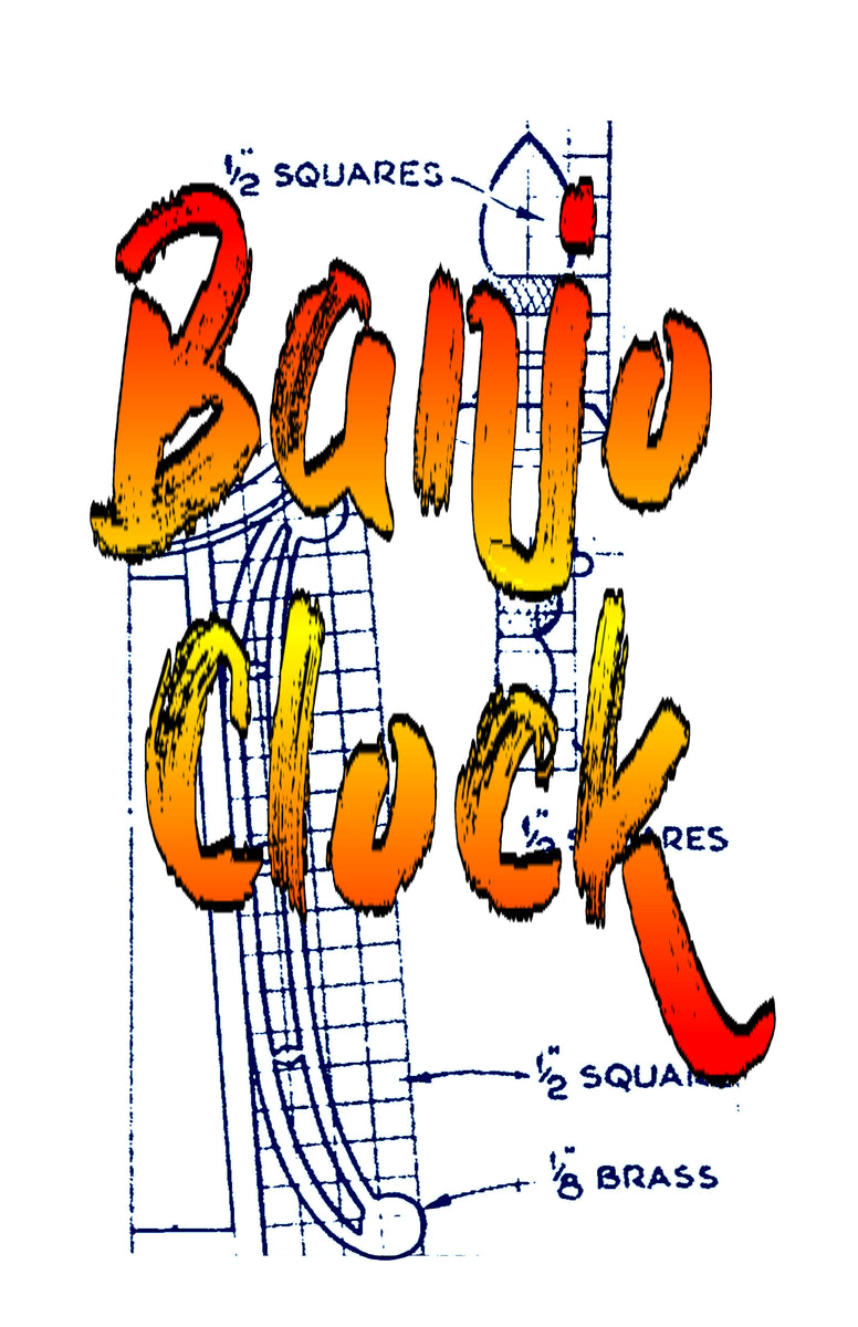 Printed Plans MAKE YOUR OWN Banjo Clock Make it from Walnut and Brass ...