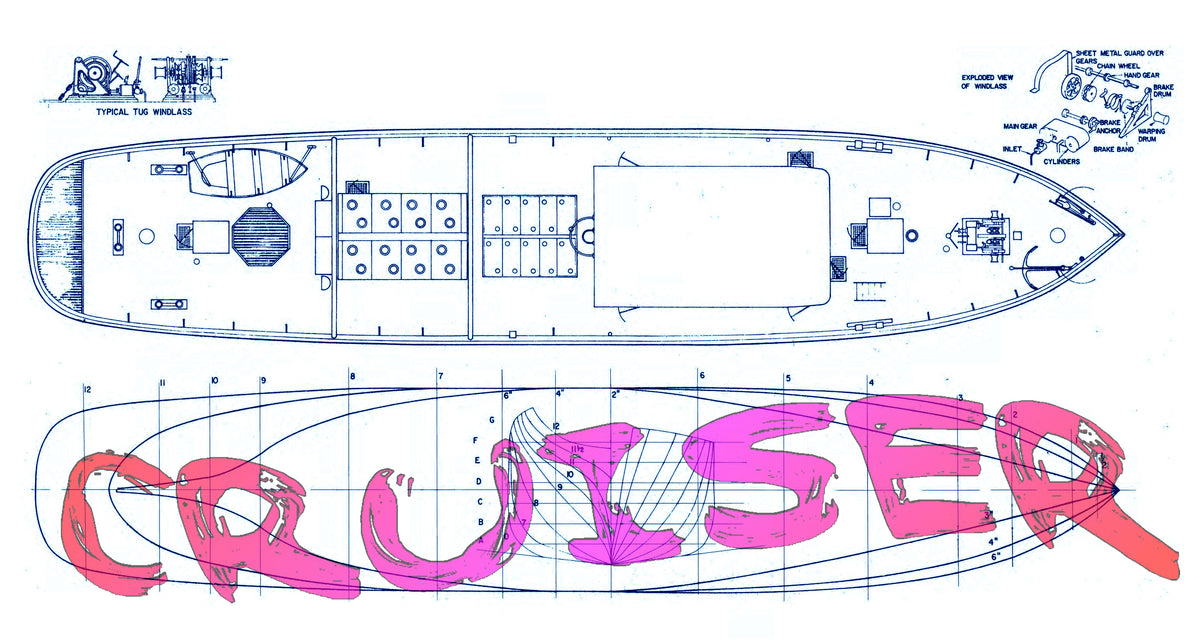 Full Size Printed Plans SCALE 3/8 in. to 1 ft. LENGTH 43” Cruiser was ...