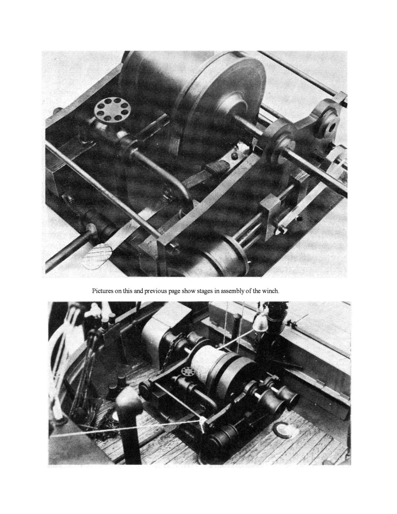 Full Size Printed Plan Scale 1:24 for ship model or display STEAM WINC ...
