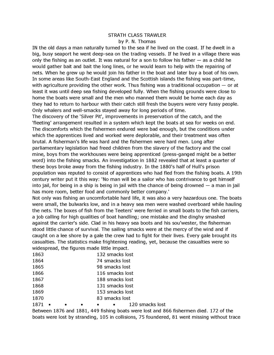 Full Size Printed Plan Scale 1:48 Suitable for Radio Control "STRATH C ...