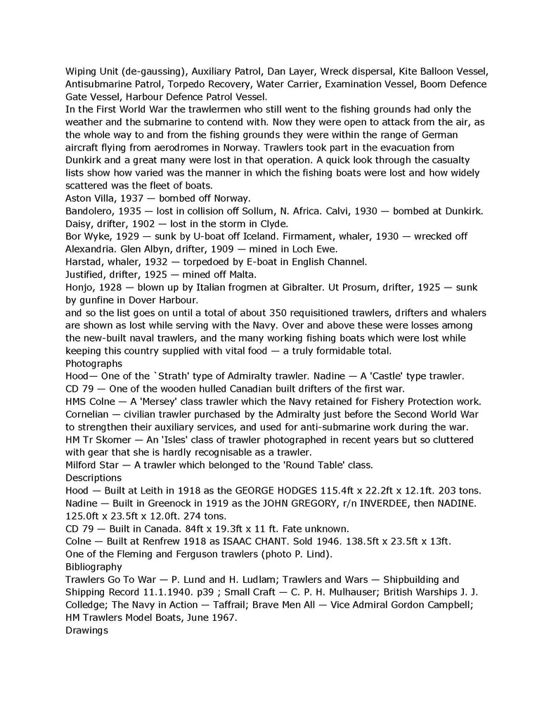 Full Size Printed Plan Scale 1:48 Suitable for Radio Control "STRATH C ...