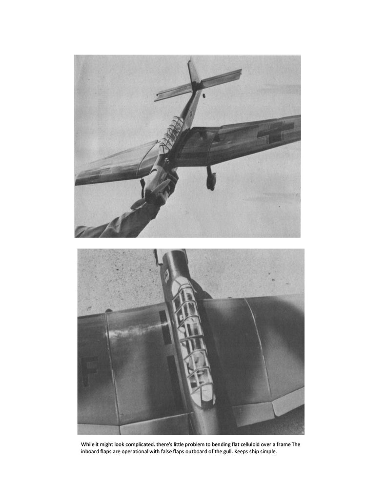 Full Size Printed Plan 1970 Control Line Stunt Wingspan 58" Engine .35 ...