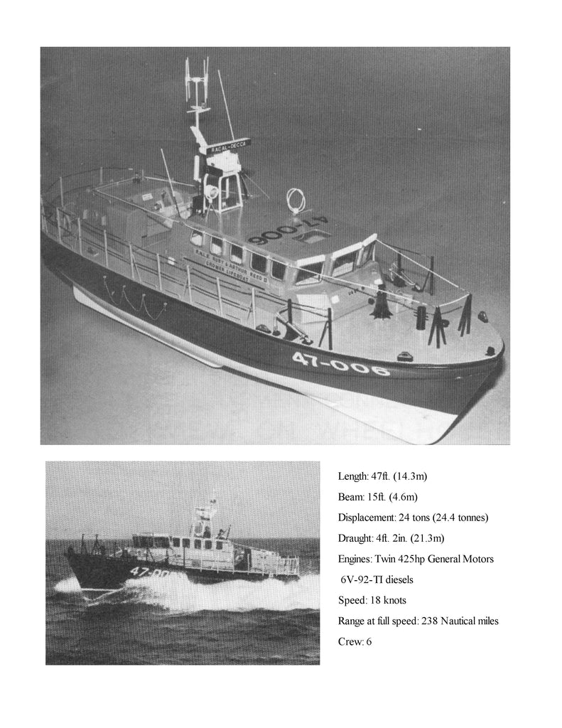 Build a Scale; 5/8 in. to 1 ft. L 31 in.TYNE CLASS LIFEBOAT Full Size ...